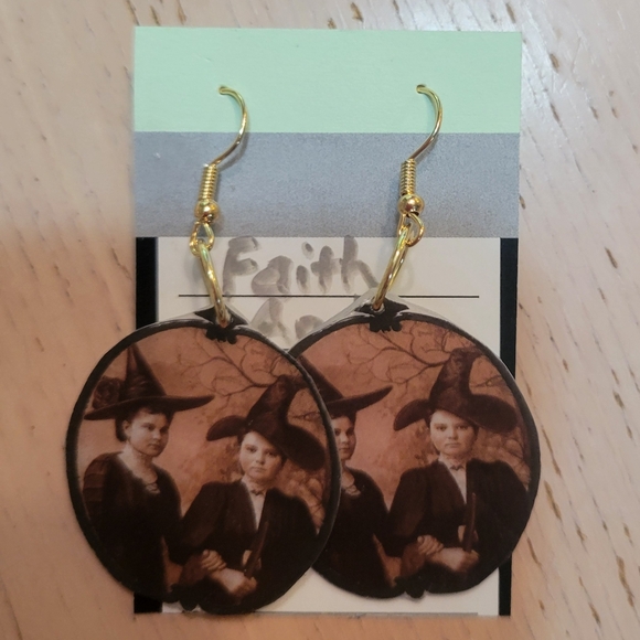 Hand Crafted | Jewelry | Bewitching Witch Dangle Earrings Handmade ...